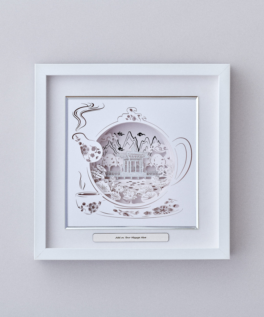 Framed 3D Layered Paper Art - 25cm x 25cm