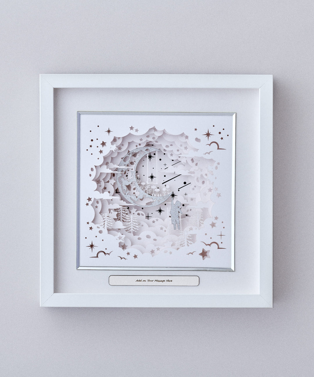 Framed 3D Layered Paper Art - 25cm x 25cm