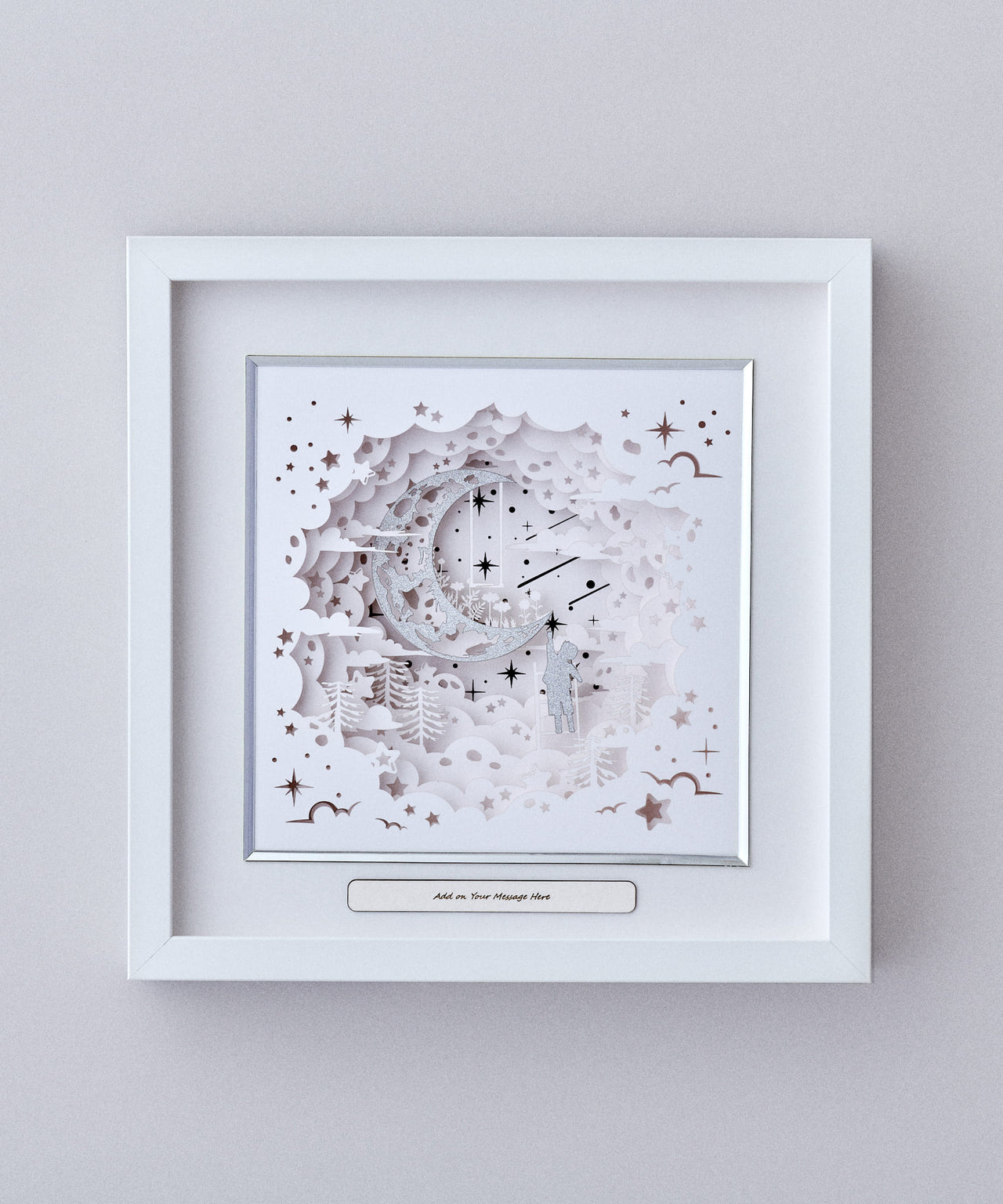 Framed 3D Layered Paper Art - 25cm x 25cm