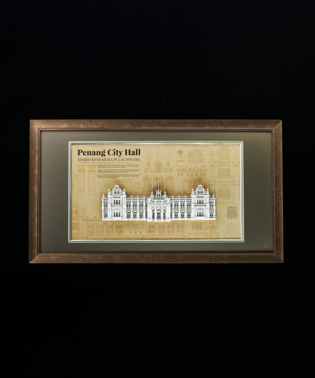3D Landmark Building Paper Framed Art